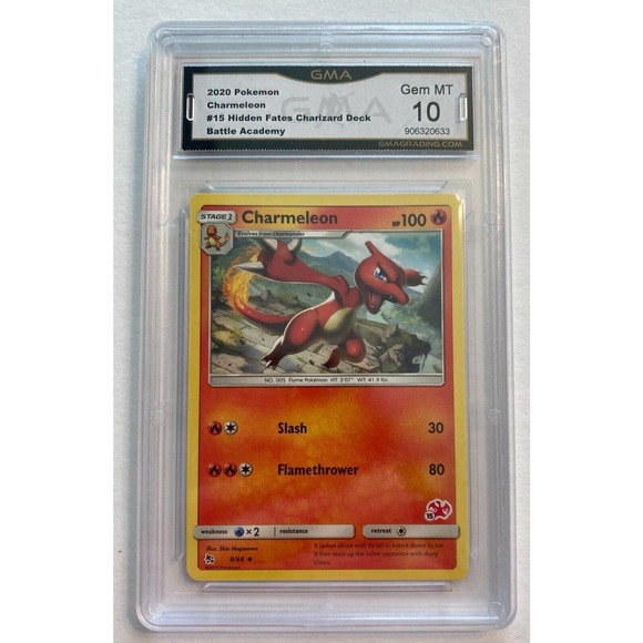 Pokemon | Toys | 220 Pokmon Battle Academy Stamped Charmeleon 5 Gem Mt ...